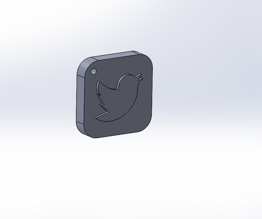 STL file twitter logo 🐦 (DXF and DWG)・Model to download and 3D print・Cults