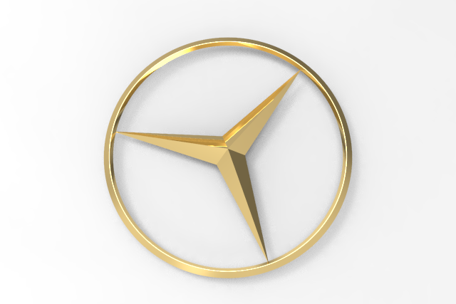 STL file Mercedes logo 🚗・3D printing model to download・Cults