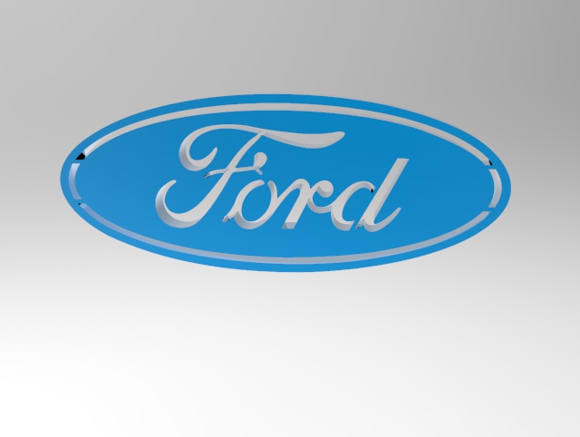 🚙 ford logo・ STL File for ・Cults