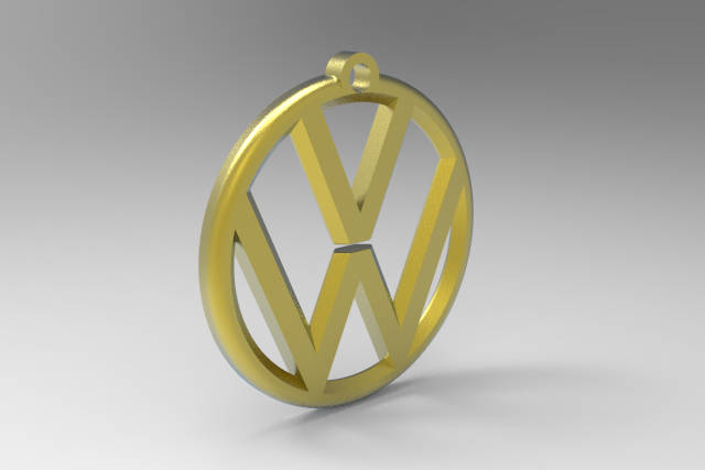 STL file volkswagen logo 🚗 (DWG)・3D printable model to download・Cults