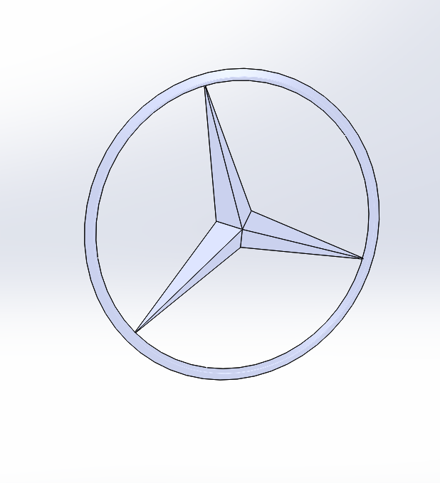 Файл STL Логотип Mercedes 🚗 (DXF и DWG)・3D-печать дизайна для загрузки ...