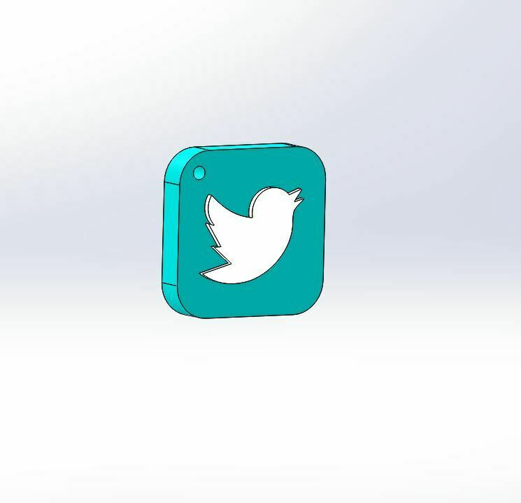 STL file twitter logo 🐦 (DXF and DWG)・Model to download and 3D print・Cults