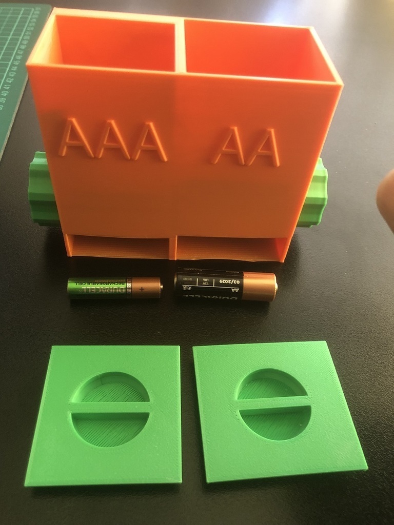 🔋 YET ANOTHER BATTERY DISPENSER FOR AA & AAA SIZES・Free 3D File for ・Cults