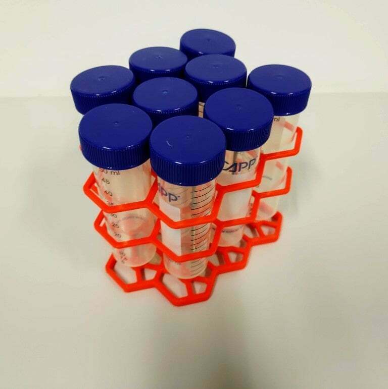 🥼 Honeycomb Tube Rack・Free STL File for ・Cults