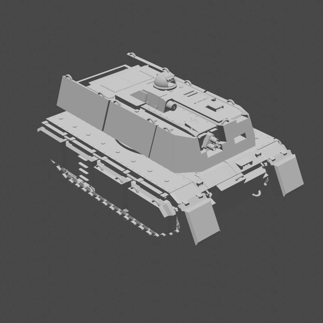 🪖 OAAA anti-aircraft tank・ STL File for 3D printing・Cults