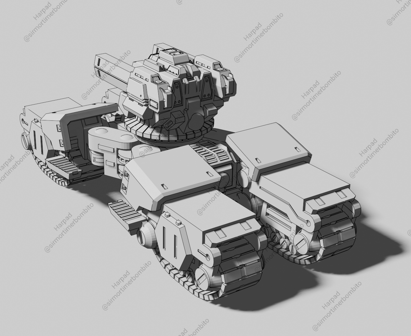 🛰 Harpag・ STL File for 3D printing・Cults