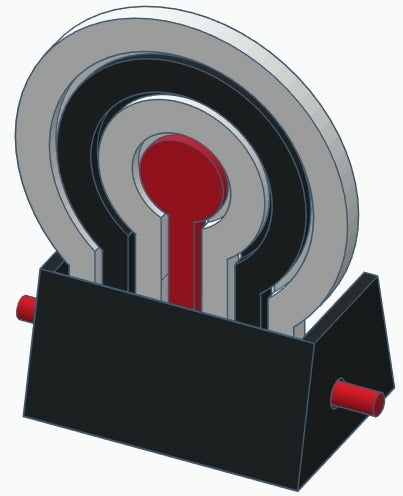 🎠 Tiltable target・Free STL File for ・Cults