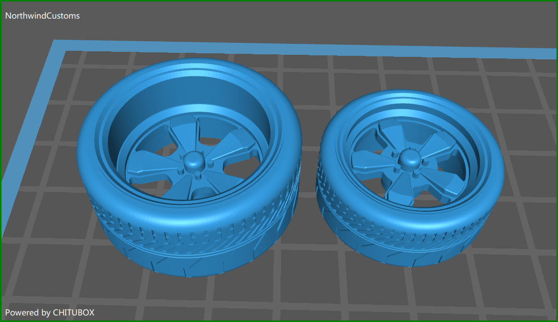 👽 american racing 5 spoke pro touring wheels・ STL File for 3D printing ...