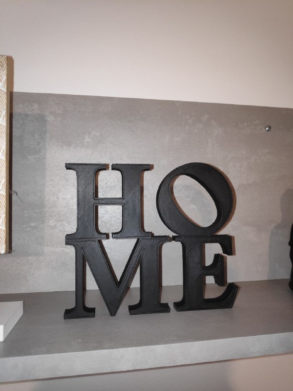 Archivo STL gratis Letrero HOME 🦑 ・Plan imprimible en 3D para descargar ...