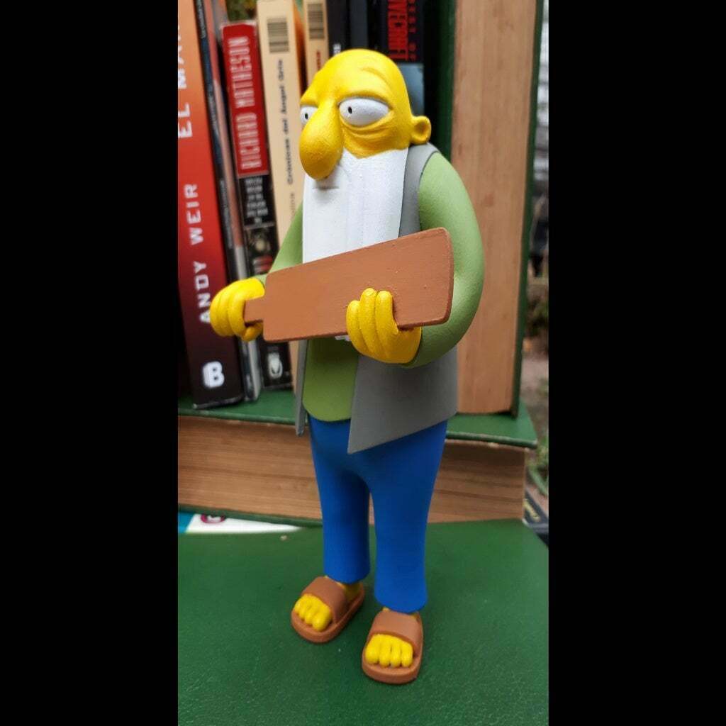 🧑‍🏫 Jasper Beardley (the simpsons) "that's a paddlin"・Free OBJ File for ...