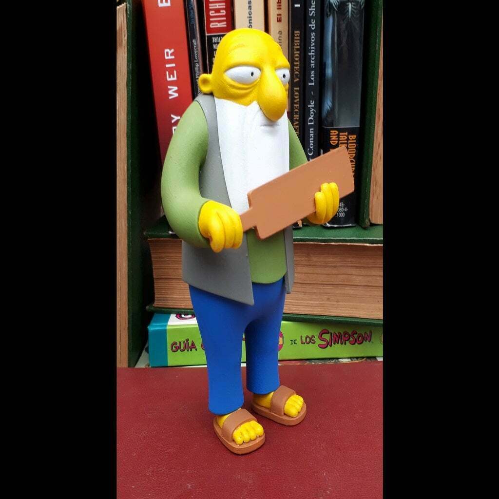 🧑‍🏫 Jasper Beardley (the simpsons) "that's a paddlin"・Free OBJ File for ...