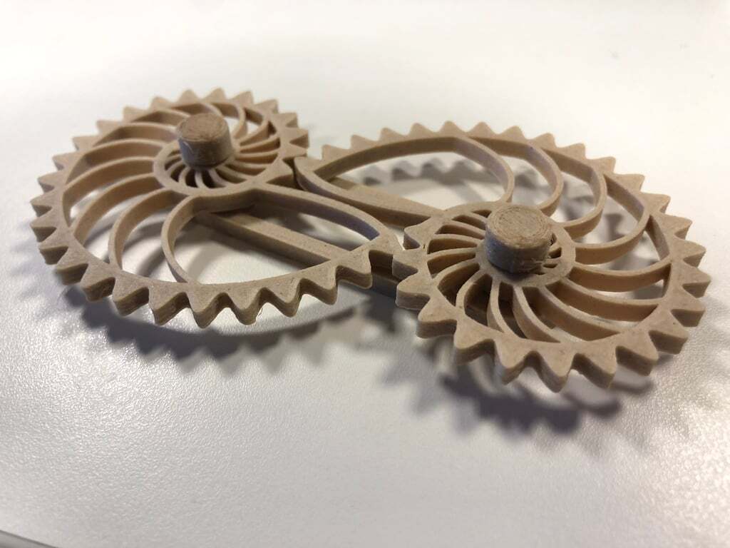 3D printing Nautilus Gears - One-sided bar with caps・Cults
