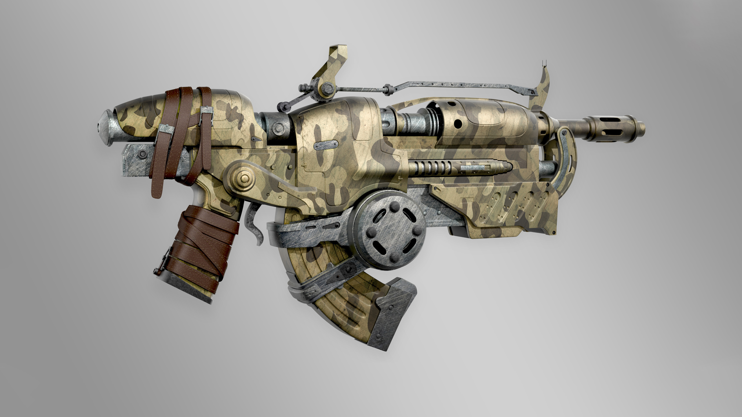 Archivo 3D Arma modelo 3d(Gun) 👽 ・Plan de impresión en 3D para ...