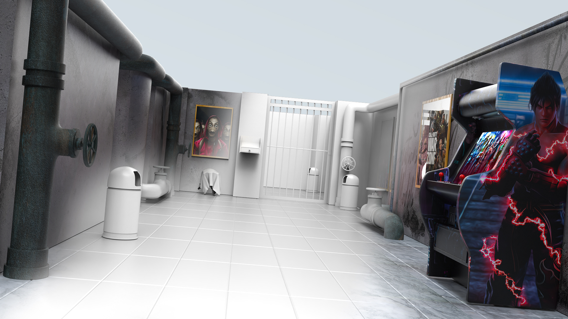3D file Game Scene 3d model Lowpoly 🎨 ・3D printing design to download・Cults