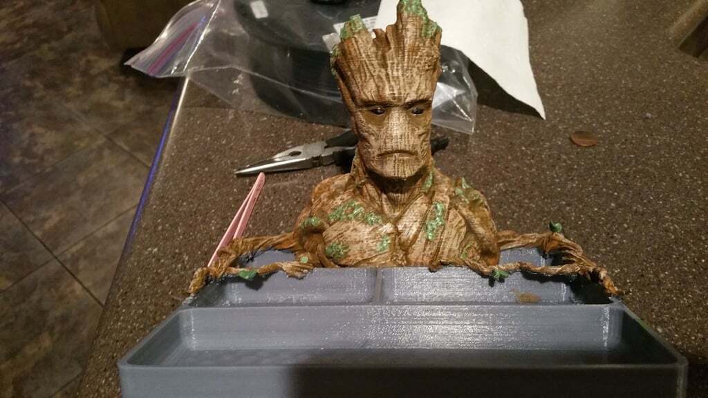 3D printing Groot Bust Sculpture・Cults