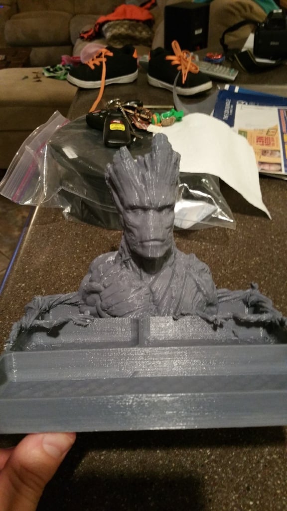 3D printing Groot Bust Sculpture・Cults