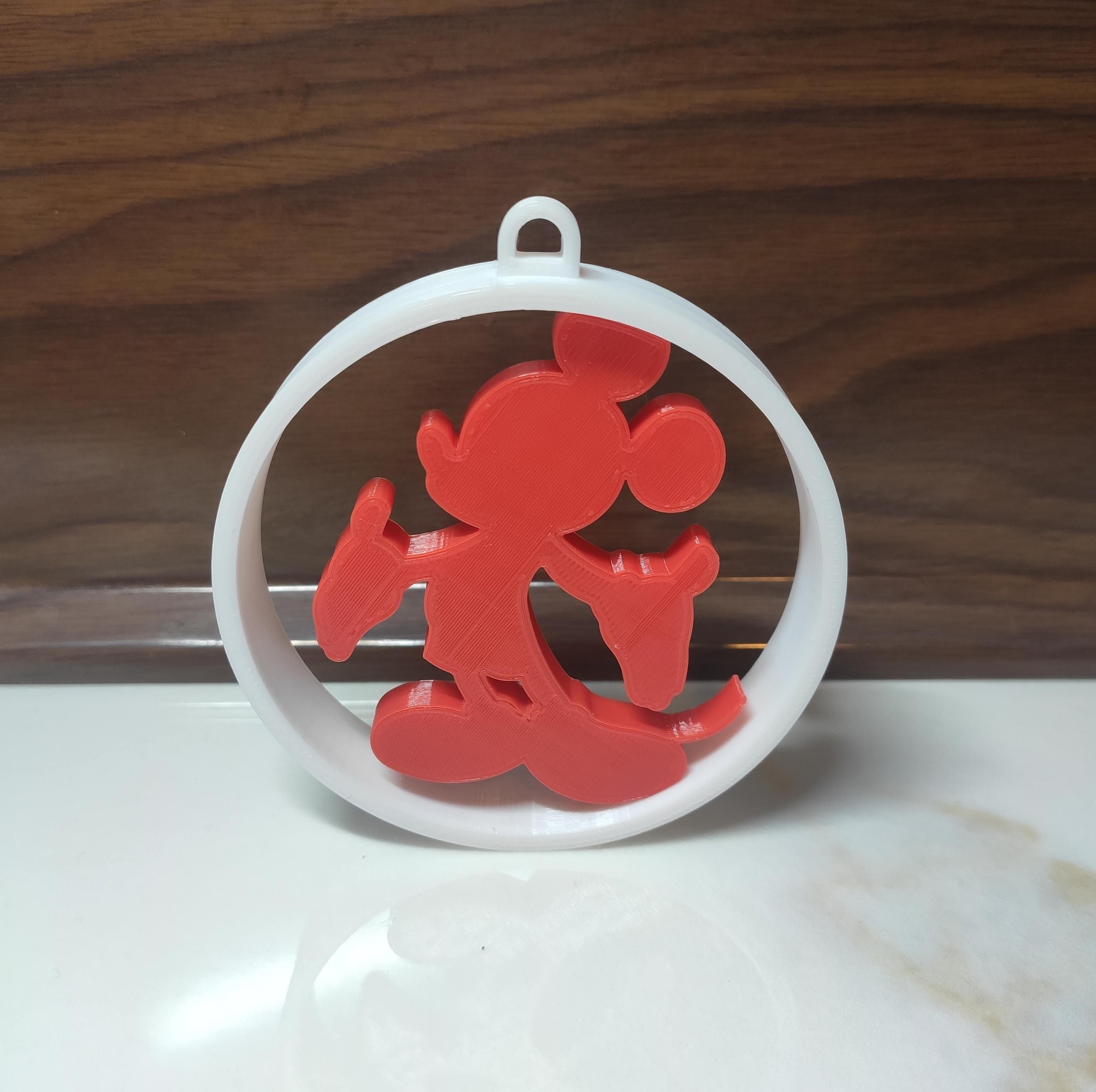 Free STL file Mickey Mouse Christmas Ball 🐁 ・3D printer design to ...