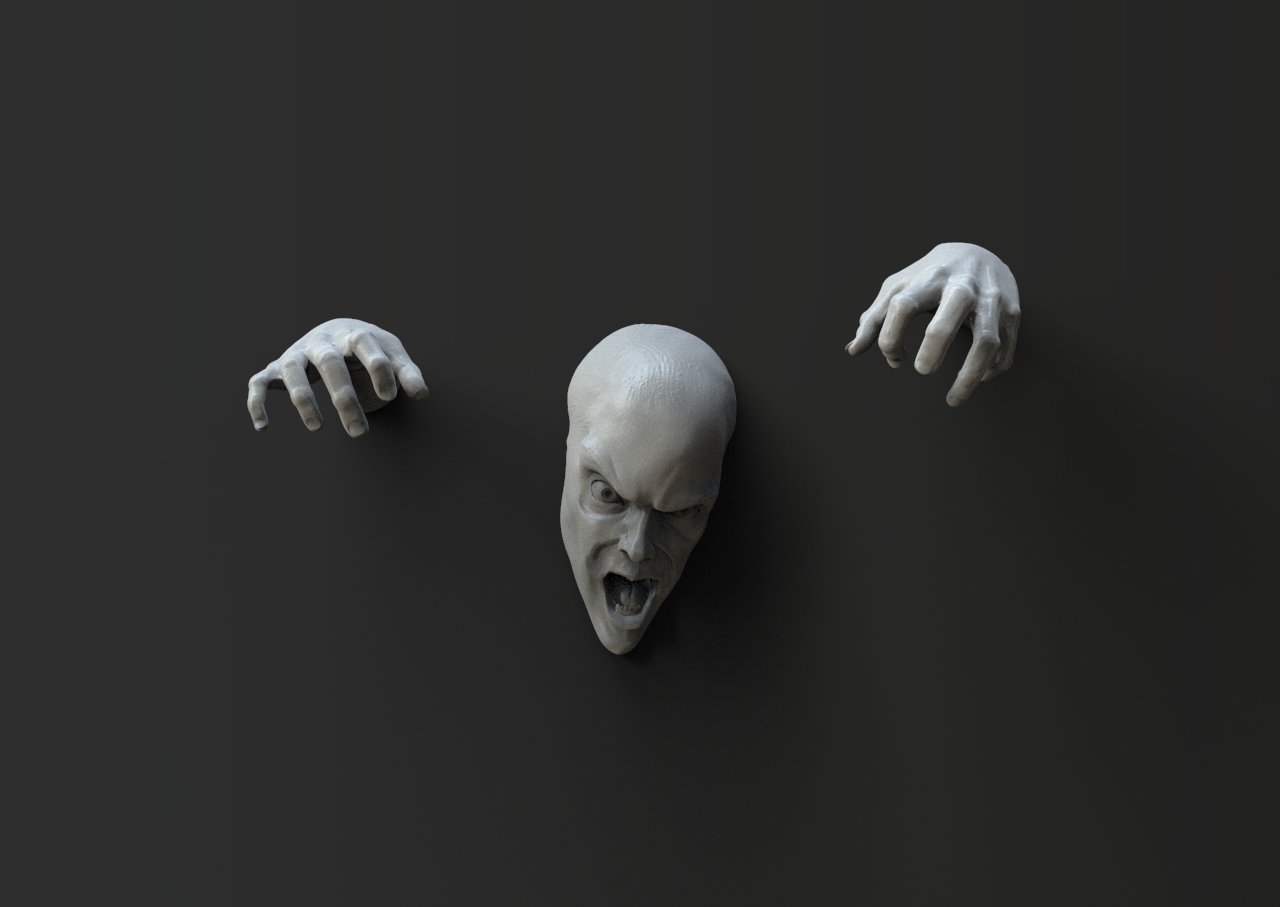 Free STL file Scared face 😱 ・3D printable model to download・Cults