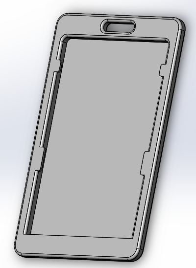 🪪 Simple Vertical ID Badge Card Holder (2 Card Capacity)・Free STL File ...