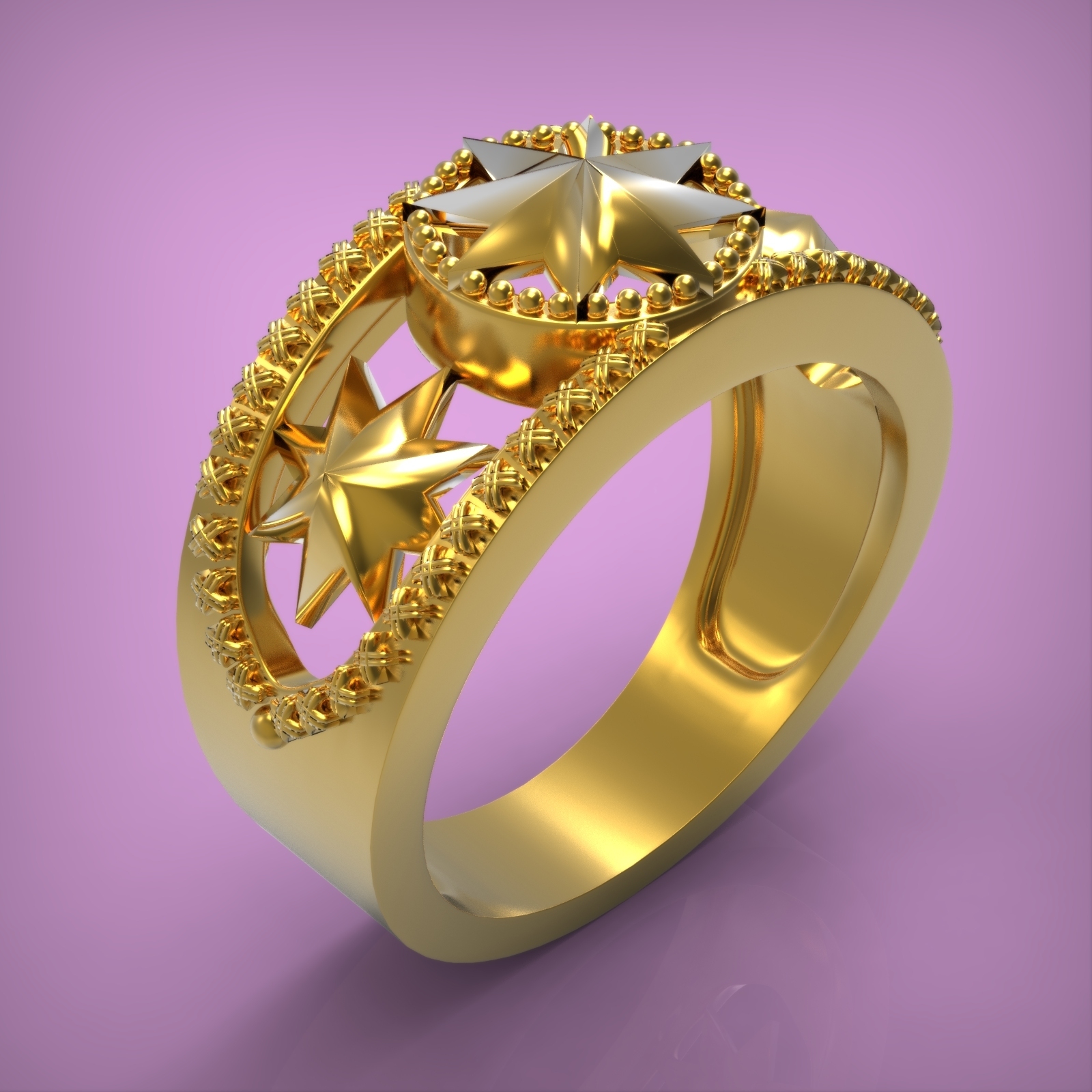 STL file Ring Star 💍 ・3D print design to download・Cults