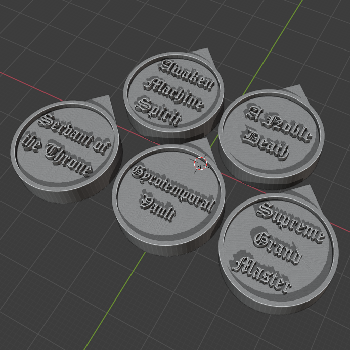 ⚔ Warhammer 40k Grey Knights Codex Tokens・ 3D File for ・Cults