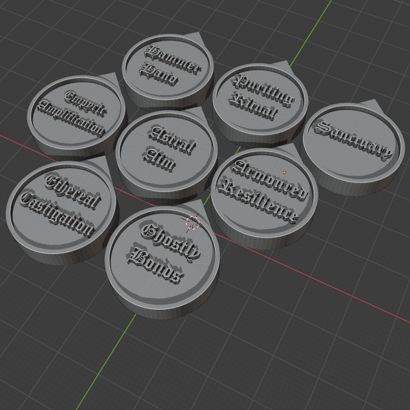⚔ Warhammer 40k Grey Knights Codex Tokens・ 3D File for ・Cults