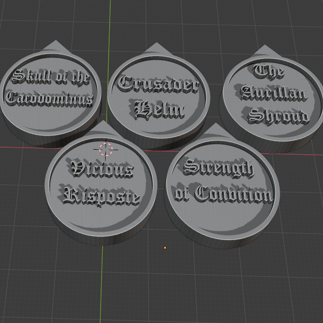 ⚔ Warhammer 40k Black Templars Codex Tokens・ 3D File for ・Cults