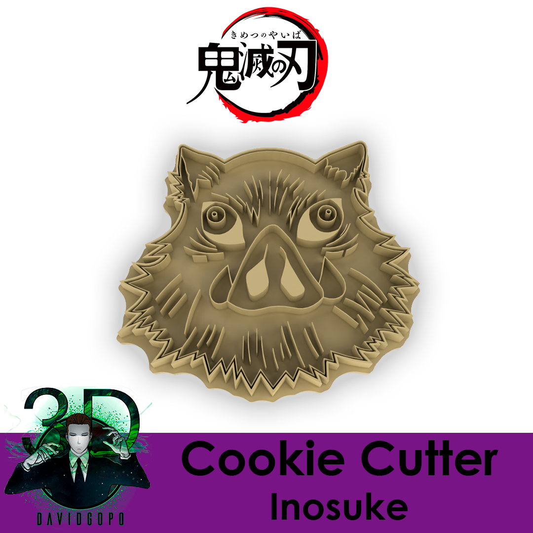 STL file INOSUKE COOKIE CUTTER / KIMETSU NO YAIBA 🍪 ・Model to download ...