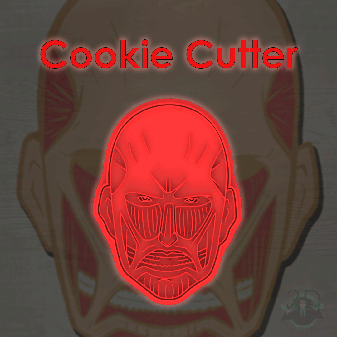 🍪 COLOSSUS TITAN (BERTOLT) COOKIE CUTTER / SHINGEKY NO KYOJIN・ STL File ...