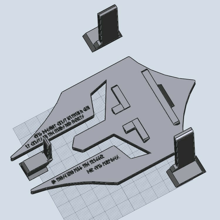 Universal hand gun stand / adjustable V2.0・ 3D File for ・Cults