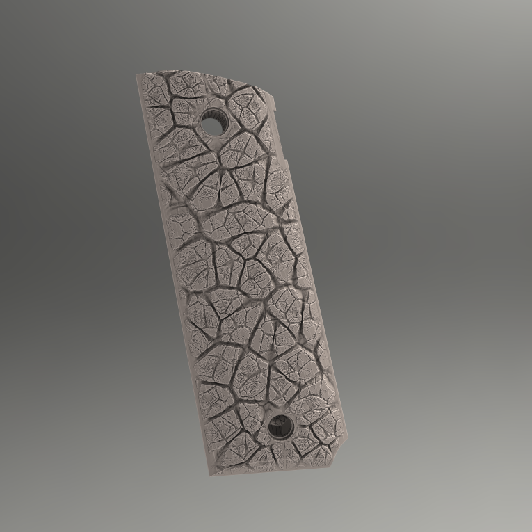 🪨 COLT 1911 CLASSIC SHAPE GRIP ROCK・ 3D File for ・Cults
