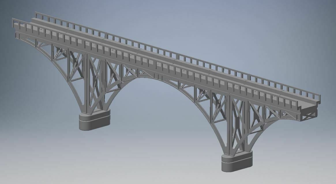 STL file Iron effect bridge for N Scale model kit 🌉 ・3D printing ...