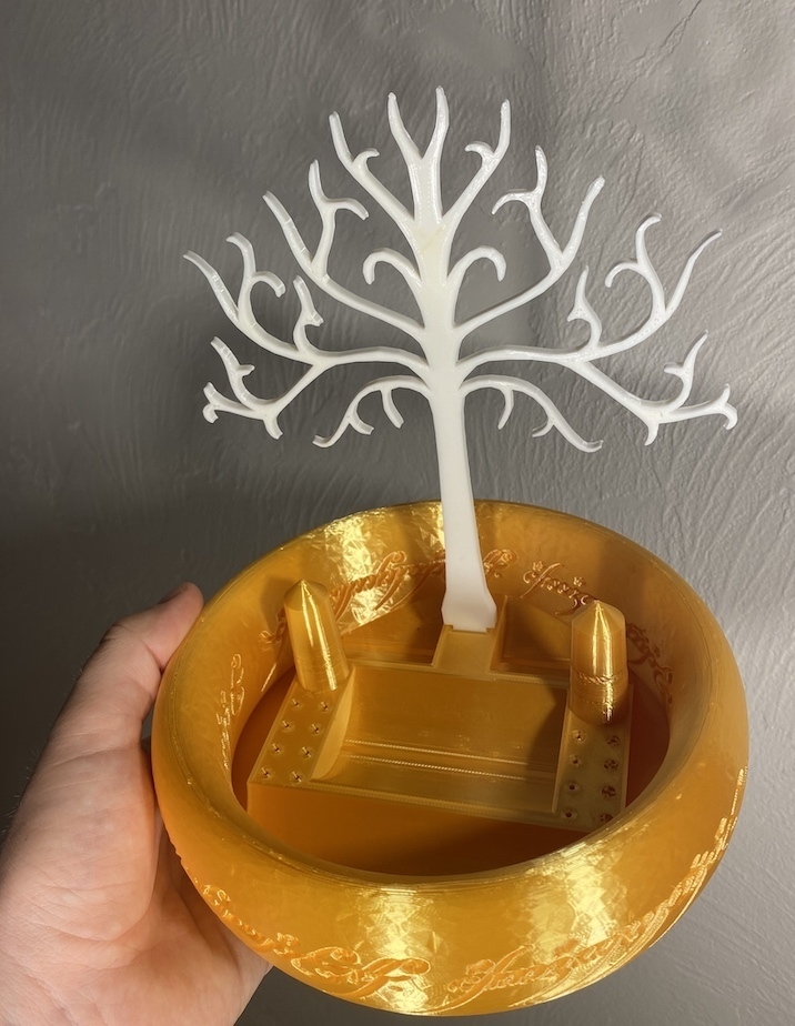 💍 Lord of the Rings One Ring Jewelry Tray・Free STL File for ・Cults