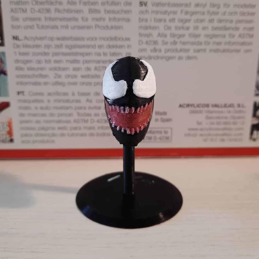 STL file Custom Venom Head (Marvel Legends) 🦸‍♂️・Model to download and ...