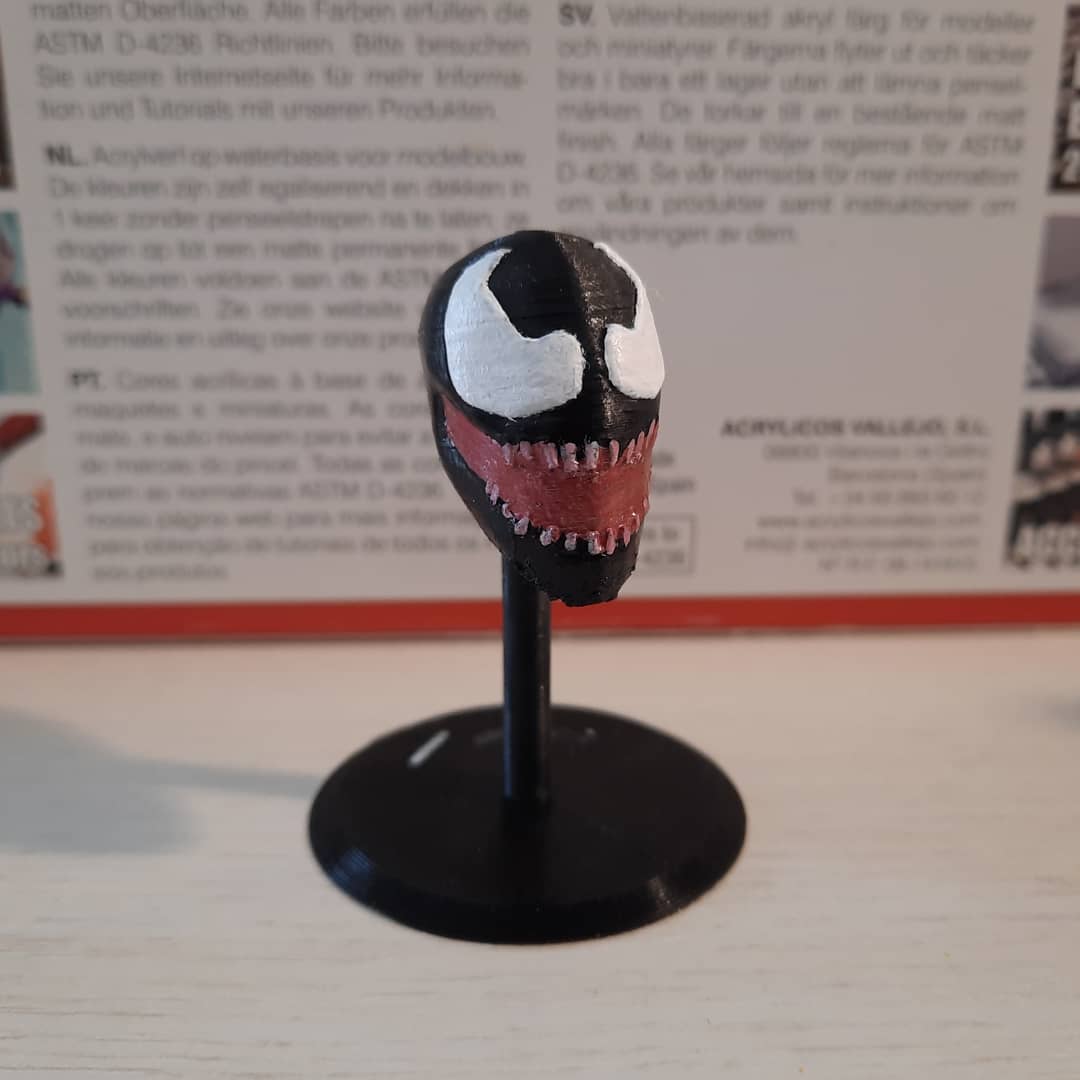 STL file Custom Venom Head (Marvel Legends) 🦸‍♂️・Model to download and ...