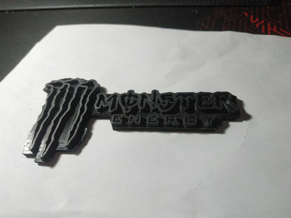 Free STL file Monster Energy 👹 ・3D printable model to download・Cults
