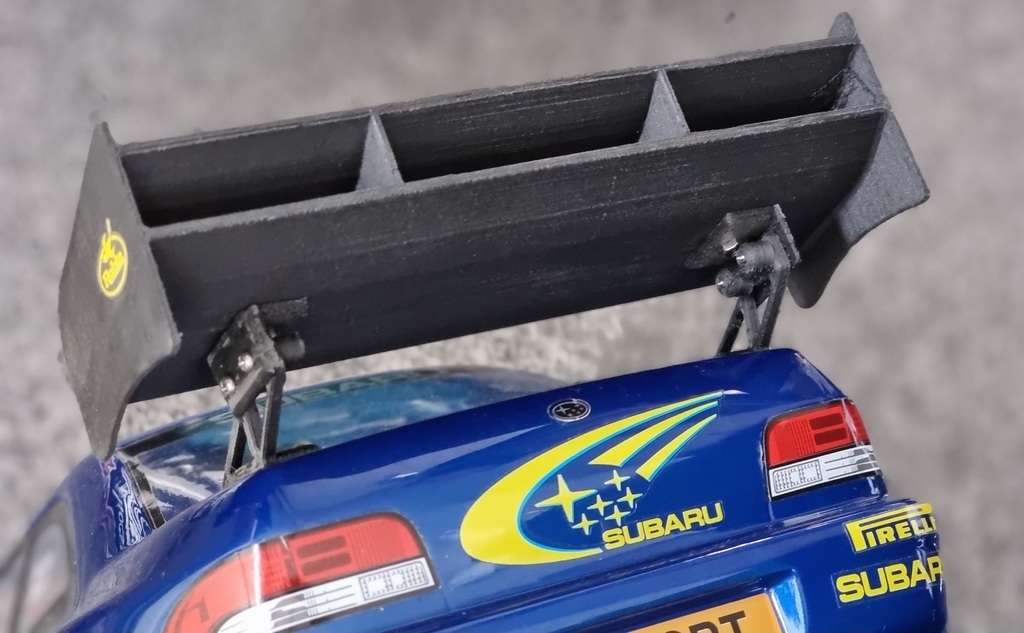 Free 3D file Spoiler mod for 1/10 R/C subaru srt 🚁 ・3D printable model ...