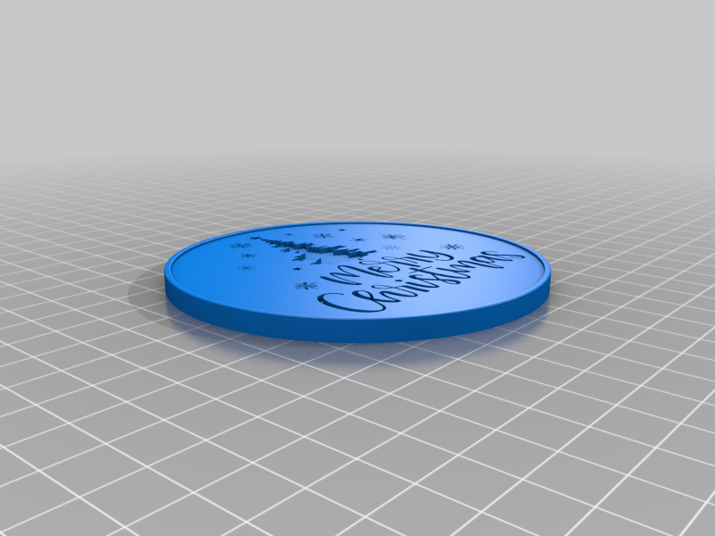 Free 3D file Christmas Coaster 🎄 ・Model to download and 3D print・Cults