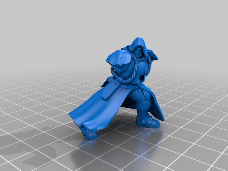 🛰 Chaplain Phobos Reiver Space Marine Primaris・Free STL File for ・Cults