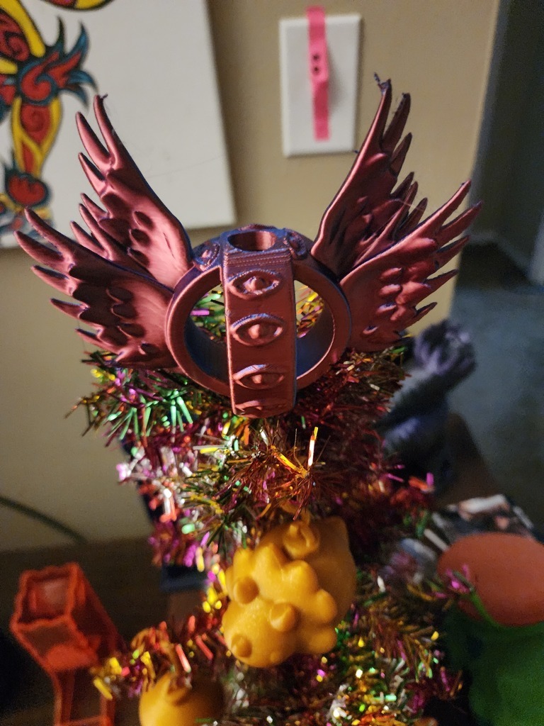 👼 Ophanim angel (straw/tree) topper 2: Electric Boogaloo・Free 3D File ...