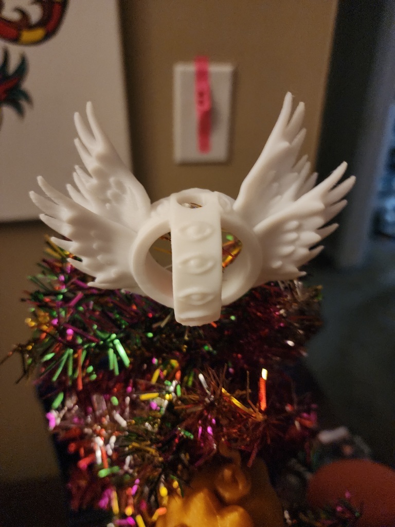 👼 Ophanim angel (straw/tree) topper 2: Electric Boogaloo・Free 3D File ...