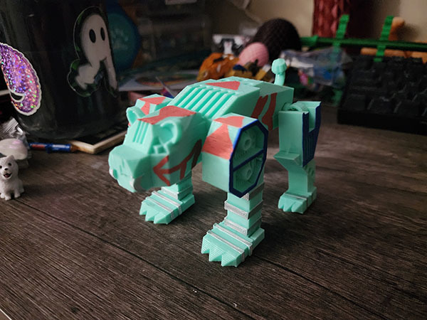 Free STL file Cybertooth Tiger (Articulated robot sabertooth tiger) 🐅 ...