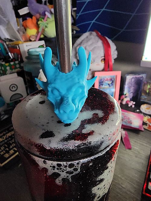 Free 3D file Eastern Dragon Straw topper 🐉 ・3D print design to download ...