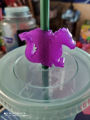 🐉 Dragon Straw Topper・Free STL File for ・Cults
