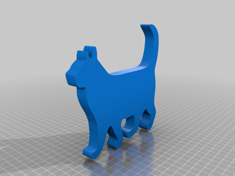 Free STL file Chubby Cat Wall Decor 🐱 ・3D printable model to download・Cults