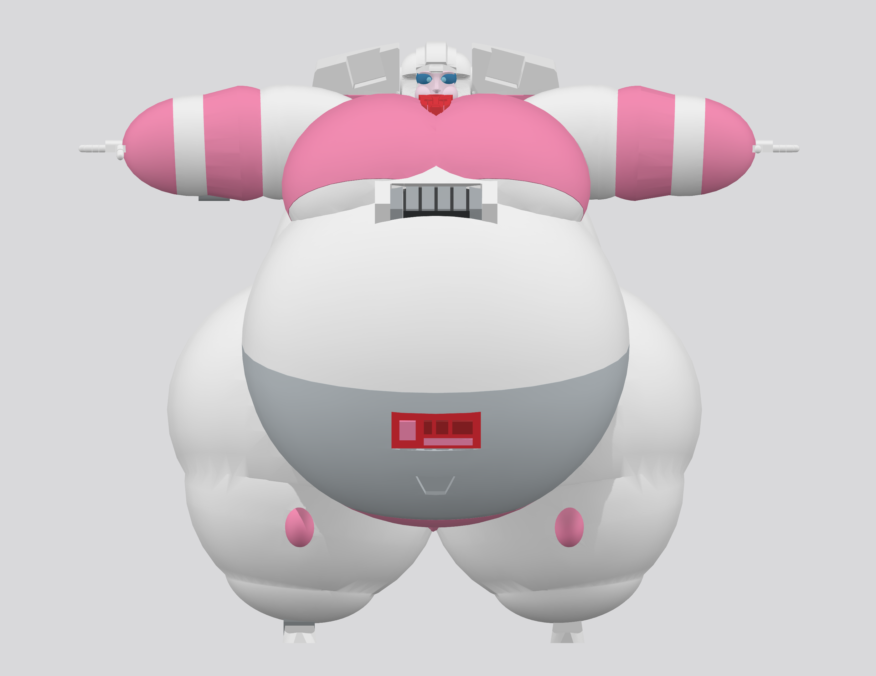 🤖 Fat G1 Arcee (T-Pose)・Free OBJ File for ・Cults