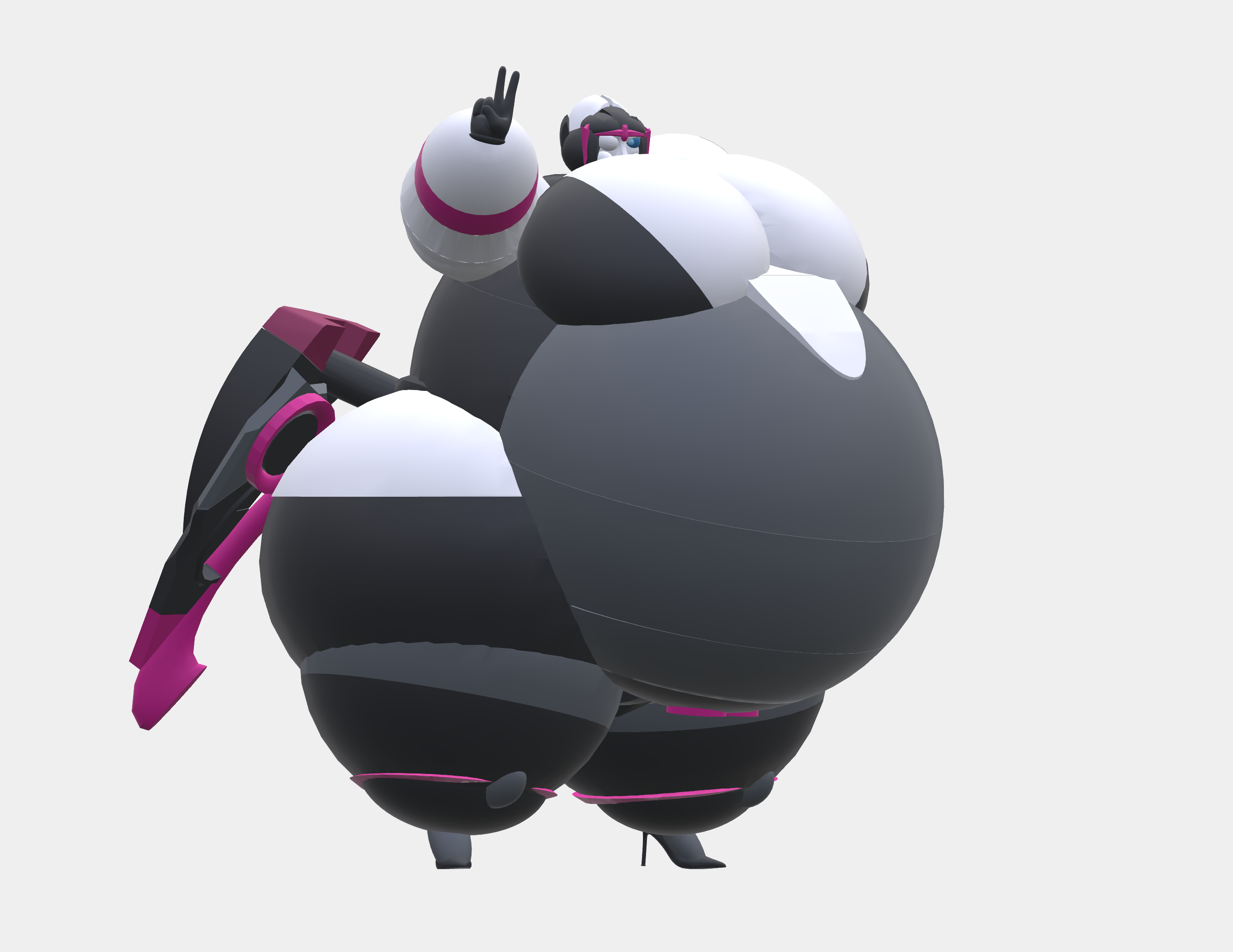 Fat Big Firebird Plus Mocha (Peace)・Free OBJ File for ・Cults