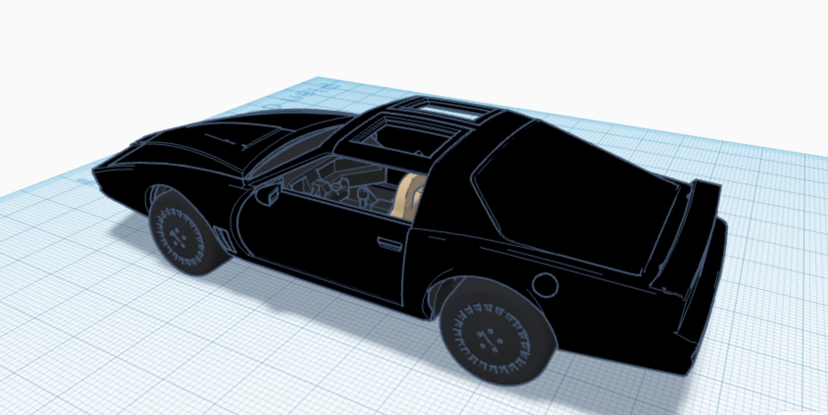 🚗 K.I.T.T K2000・Free 3D File for ・Cults