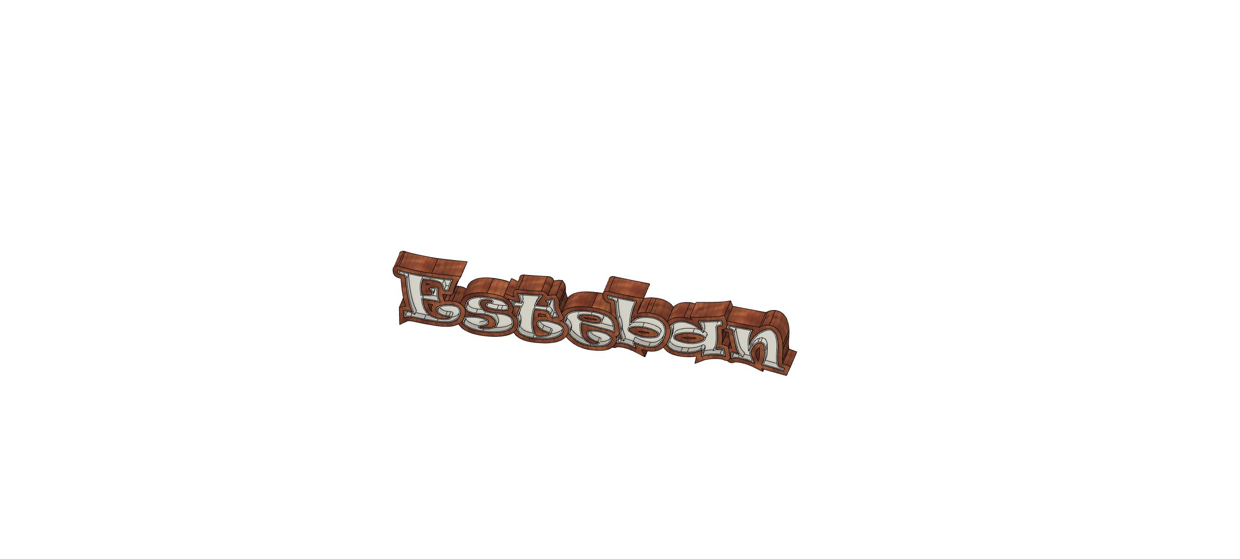 3D file First name Esteban 🧒 ・3D print object to download・Cults
