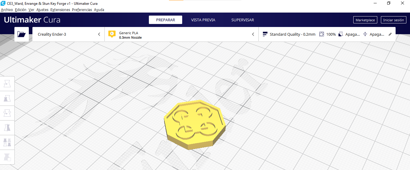 🎲 Ward Token KeyForge・ STL File for ・Cults